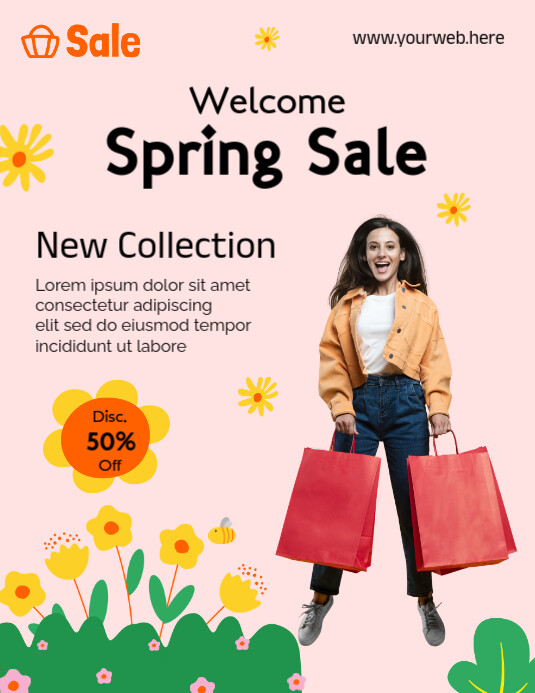 Copy of Spring sale discount poster template | PosterMyWall