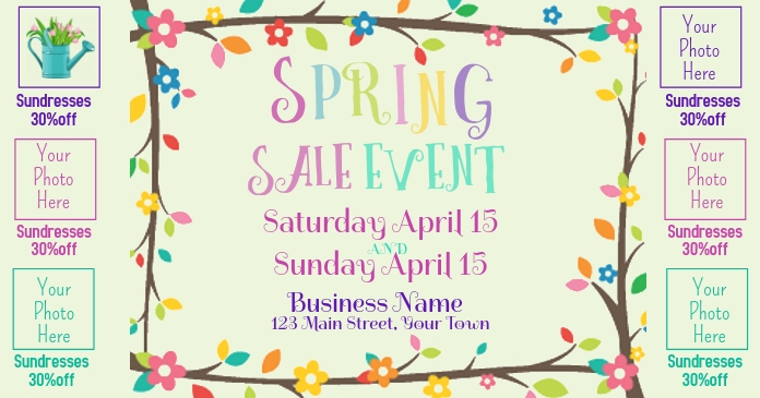 Spring Sale Event Template | PosterMyWall