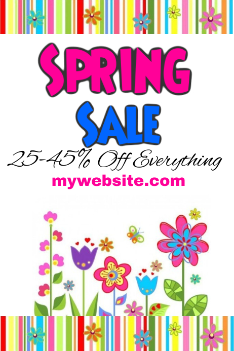 Spring Sale Event Flyer Template | PosterMyWall