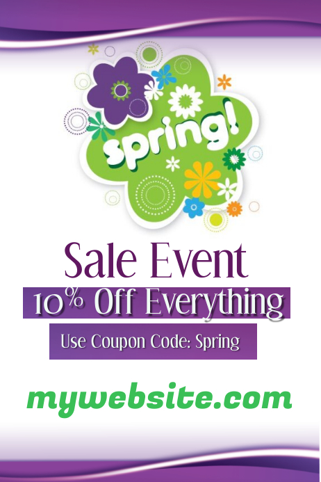 Spring Sale Event Flyer Template | PosterMyWall