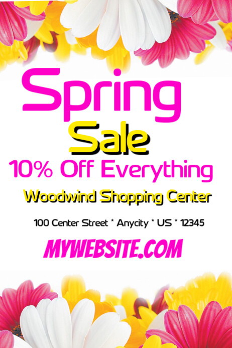 Spring Sale Event Flyer Template | PosterMyWall