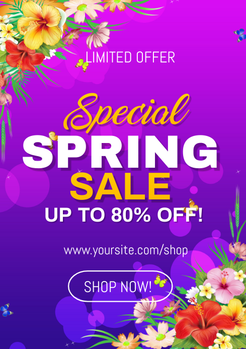Spring Sale Flyer Template | PosterMyWall
