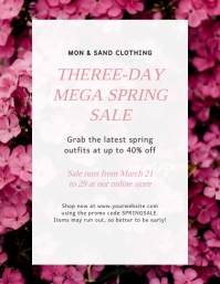 SPRING SALE AD Flyer Template | PosterMyWall