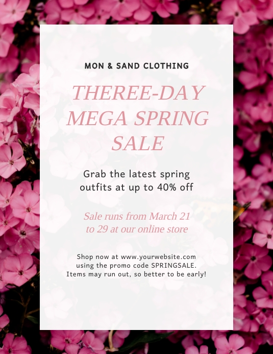 Spring Sale Flyer Template | PosterMyWall