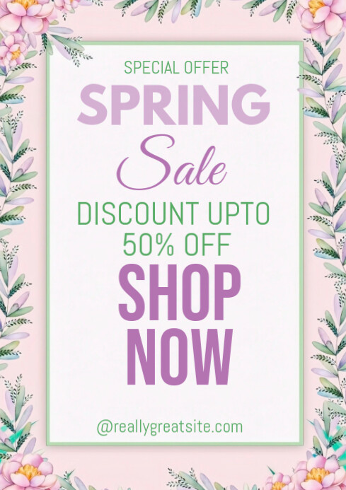 Copy of Spring sale flyer | PosterMyWall