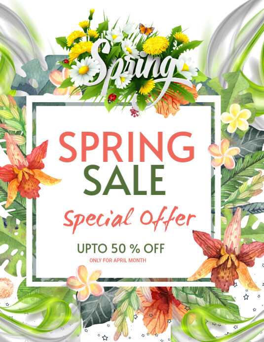 Modèle Spring sale flyer | PosterMyWall