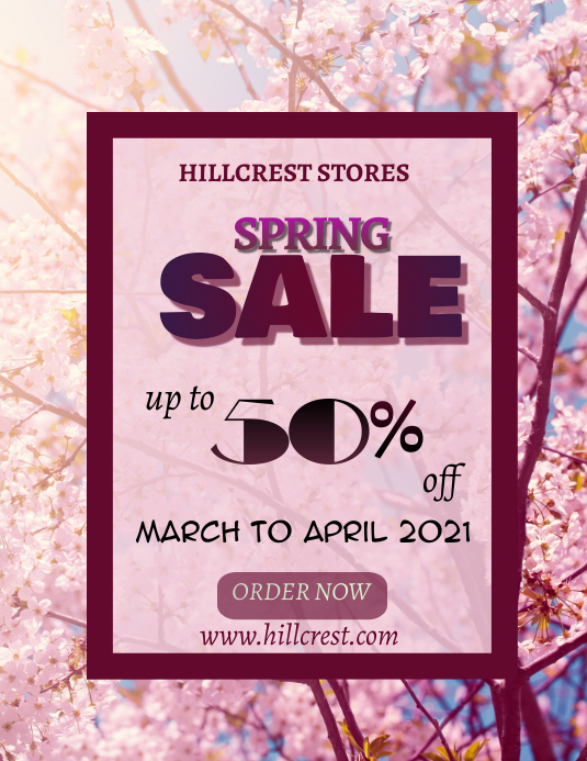 Spring sale flyer template | PosterMyWall