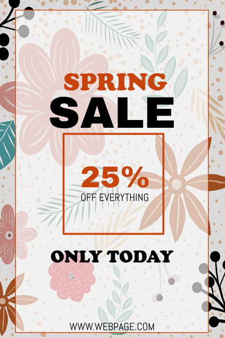Copy of Spring sale flyer template | PosterMyWall