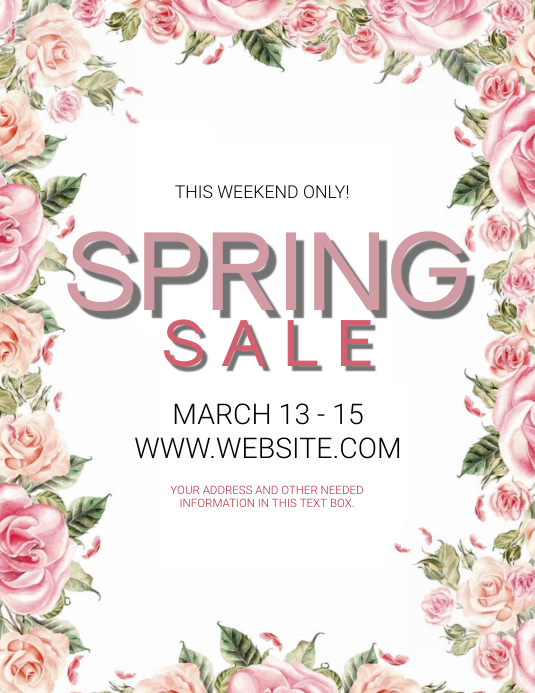 Copy of Spring Sale Flyer Template | PosterMyWall