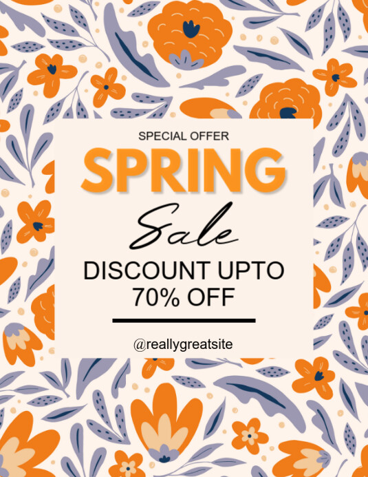 Spring sale flyer template | PosterMyWall