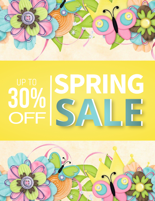 Copy of Spring Sale Flyer Template | PosterMyWall