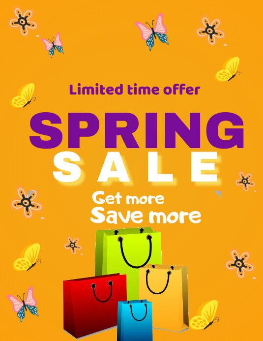 Plantilla de Spring sale flyer template | PosterMyWall