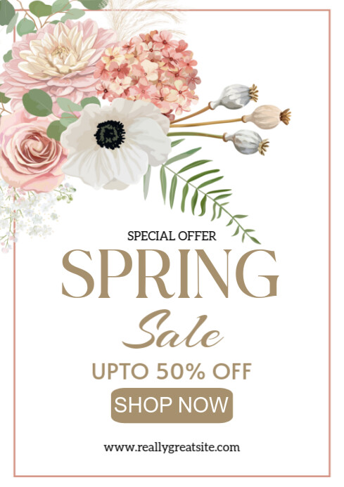 Spring sale flyer template | PosterMyWall