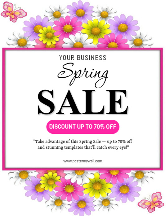 Plantilla de Spring sale flyer template | PosterMyWall