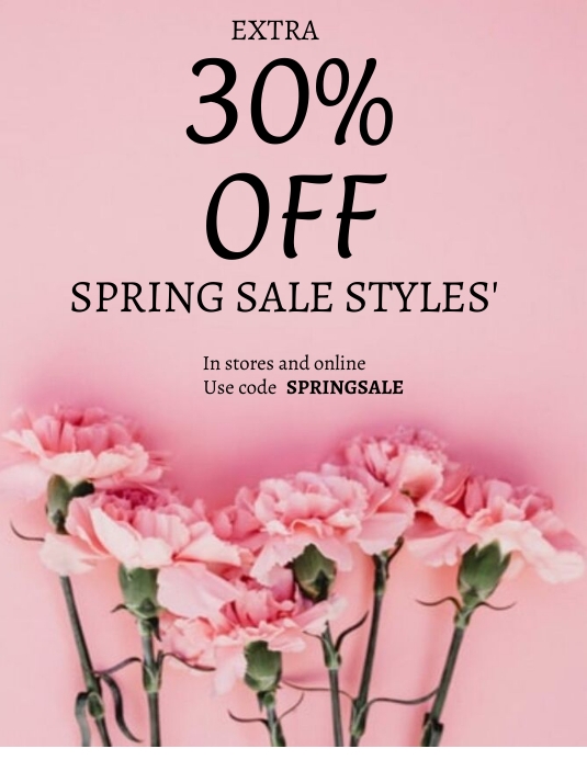 Plantilla de Spring sale flyer template | PosterMyWall