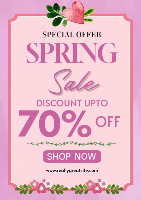 Spring sale flyer template. | PosterMyWall