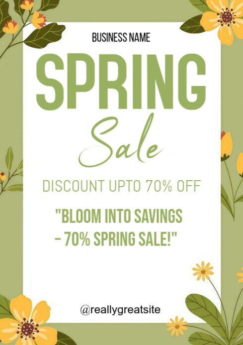 Plantilla de Spring sale flyer template. | PosterMyWall