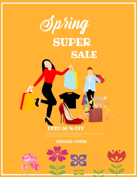 spring sale flyers template | PosterMyWall