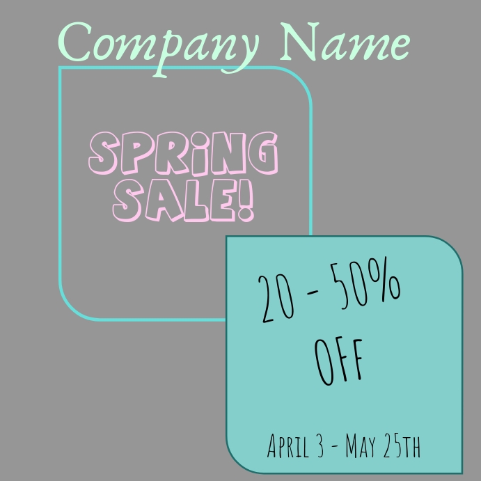 Spring Sale Instagram Ad Template | PosterMyWall