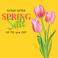 SPRING SALE AD SOCIAL MEDIA TEMPLATE | PosterMyWall