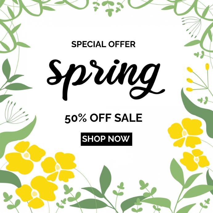 SPRING SALE POSTER Template | PosterMyWall