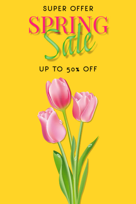 Spring Sale Poster Template | PosterMyWall