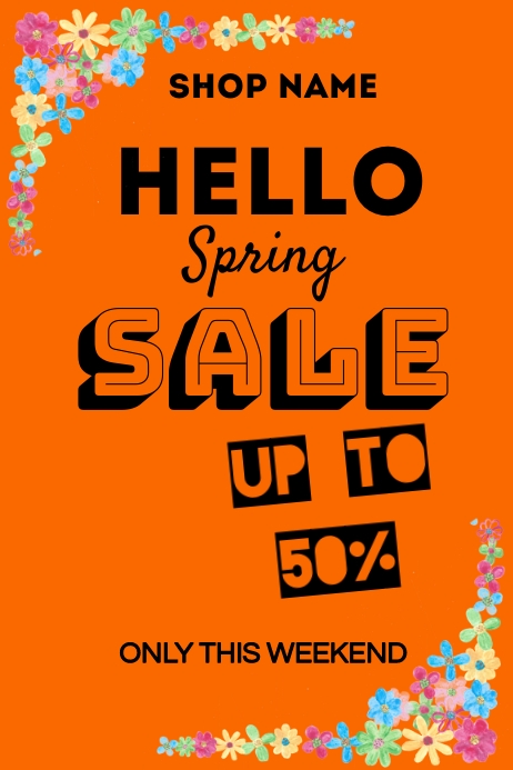 Spring Sale Poster Template | PosterMyWall