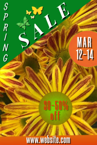 Spring Floral Sale Poster Template | PosterMyWall