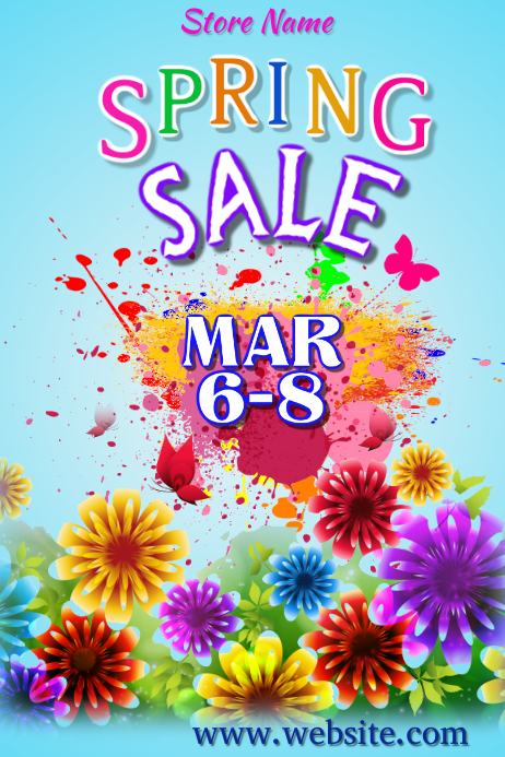 Spring Sale Poster Template | PosterMyWall