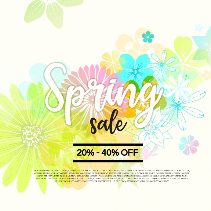 SPRING SALE POSTER Template | PosterMyWall