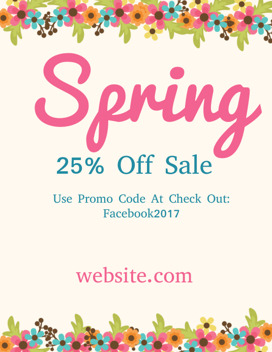 Spring sale Template | PosterMyWall