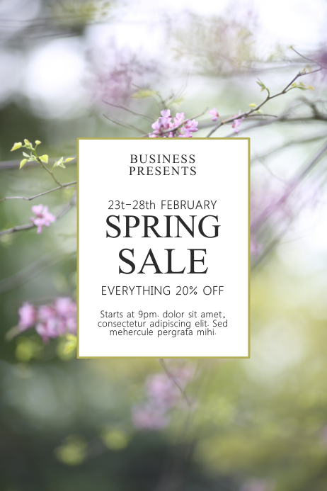 Spring Sale Flyer Template | PosterMyWall