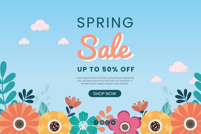 Spring Sale Poster Template | PosterMyWall
