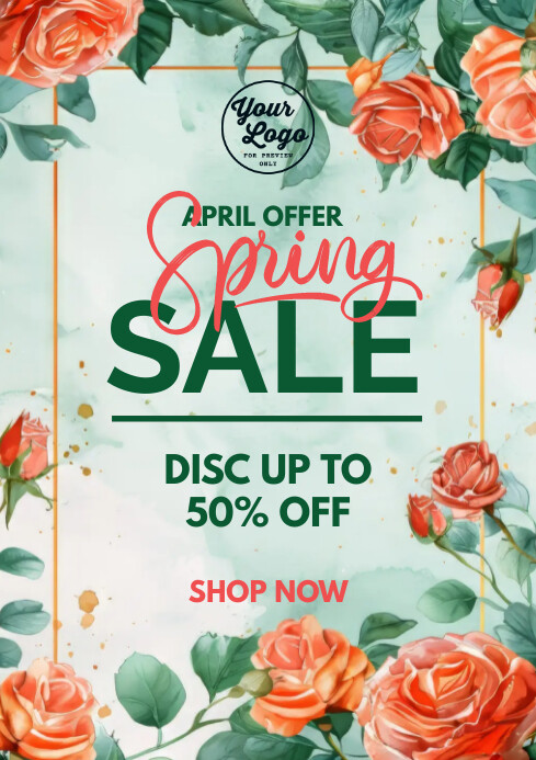 Spring Sale Promo Flyer or Poster template | PosterMyWall