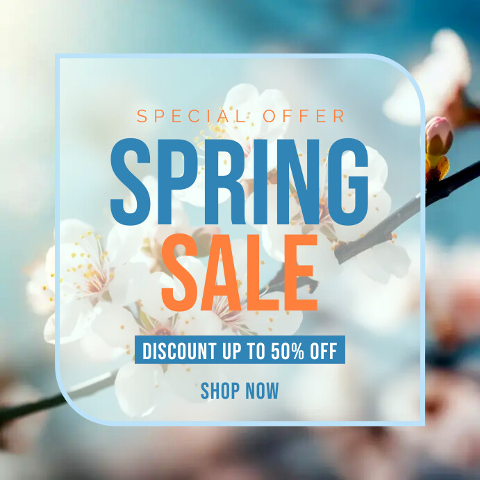 Plantilla de Spring Sale Promo social media post template | PosterMyWall