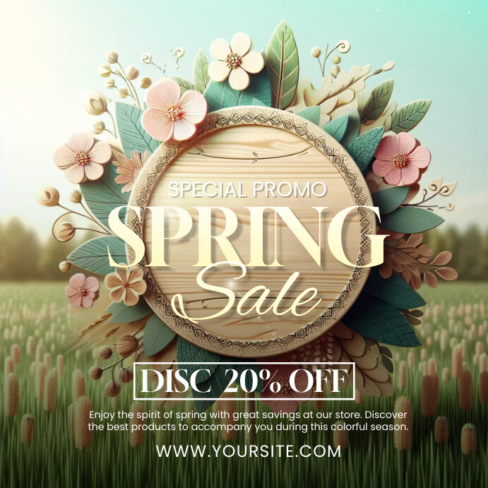 Plantilla de Spring Sale Promo social media post template | PosterMyWall