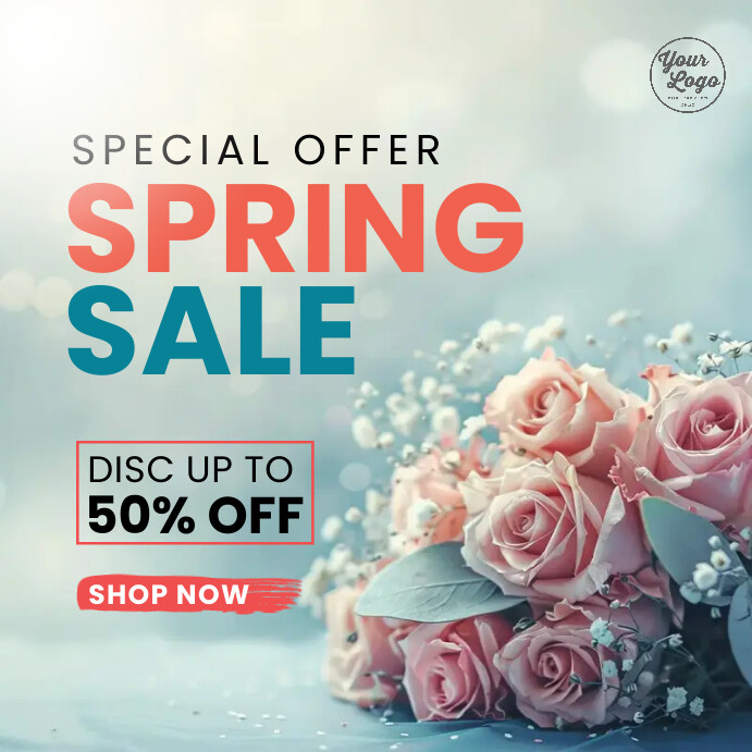 Spring Sale Promo social media post template | PosterMyWall