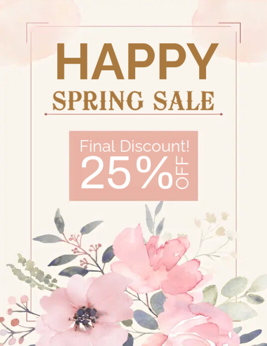 Modèle Spring sale template design | PosterMyWall