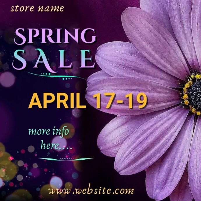 Spring Sale Video Ad Template | PosterMyWall