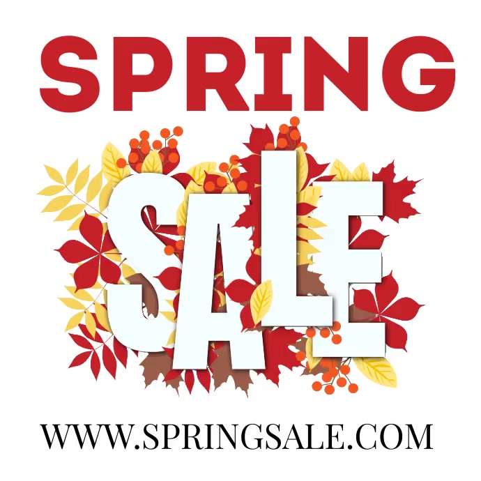 spring sale video ad template design | PosterMyWall