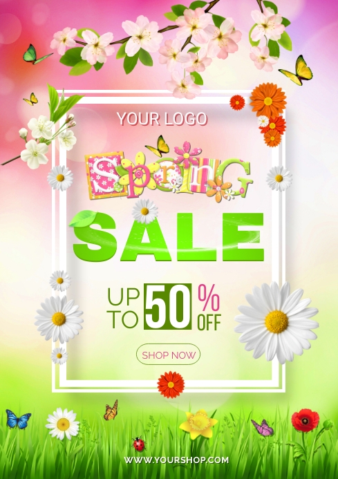Plantilla de Folleto de Ventas de Primavera | PosterMyWall