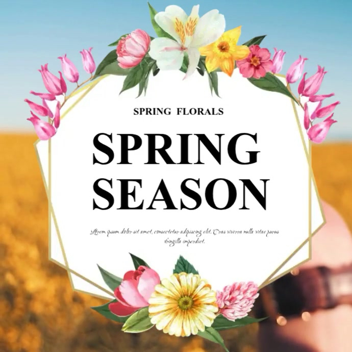 Spring Season Video Template | PosterMyWall