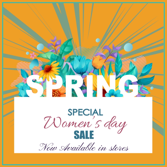 Spring special women day sale template | PosterMyWall