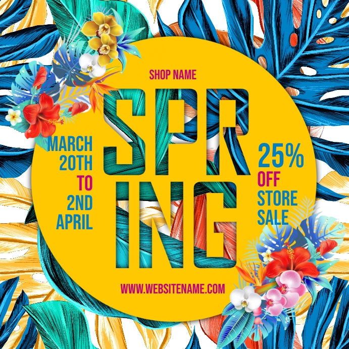 Spring Store Sale Template | PosterMyWall