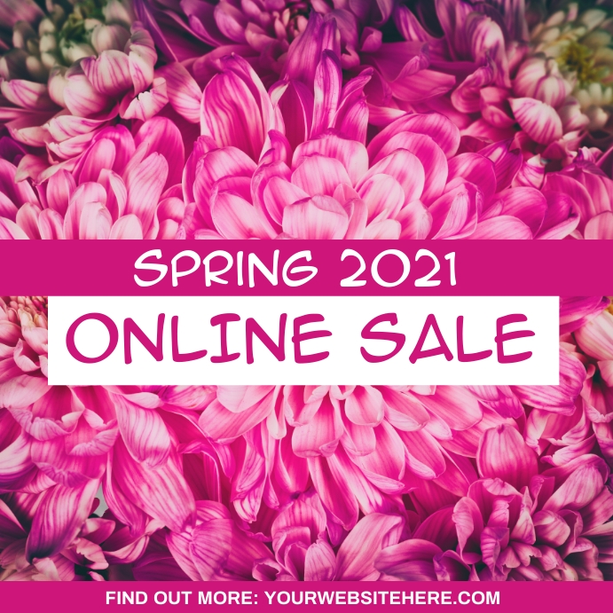 Pink Spring Sale Instagram Post Template | PosterMyWall