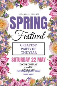 Spring Party Poster Template | PosterMyWall