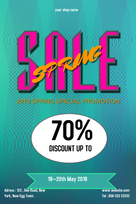 Spring Time is Shopping Time Template | PosterMyWall