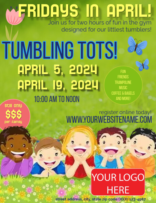 Copy of SPRING TUMBLING TOTS | PosterMyWall