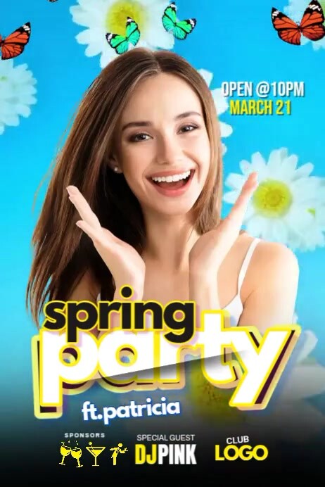 Copy of Spring Yellow Party | PosterMyWall