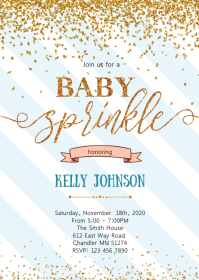 Sprinkle baby shower invitation Template | PosterMyWall